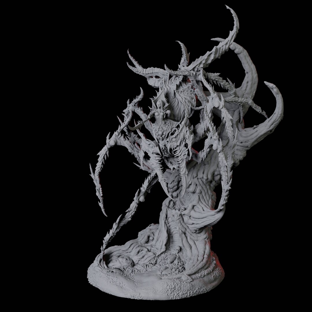 Mutated Lolth, Queen of Spiders, Mega Miniature for D&D, Dungeons and ...