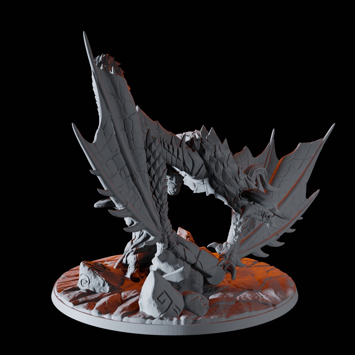 Wyvern Miniature for D&D Dungeons and Dragons Pathfinder and - Etsy