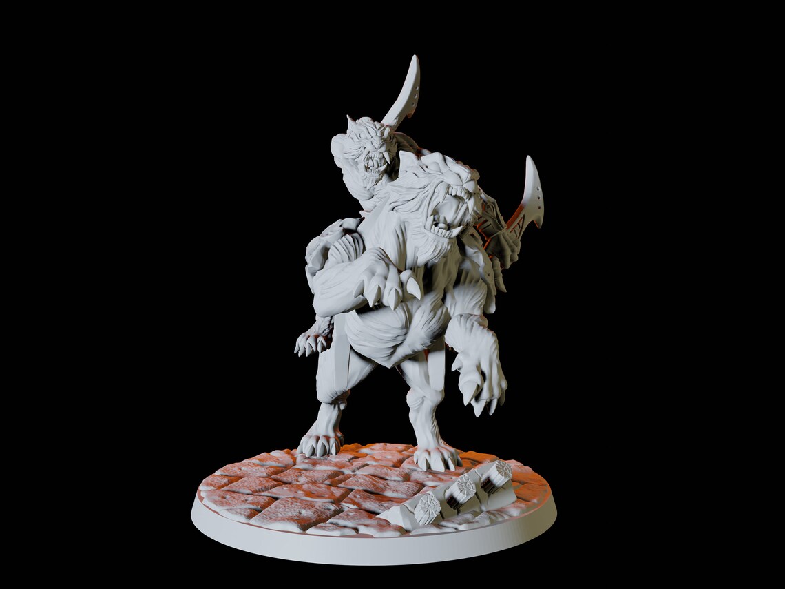 Tabaxi, Tigerfolk or Rakshasa Riders Miniature for D&D, Dungeons and ...