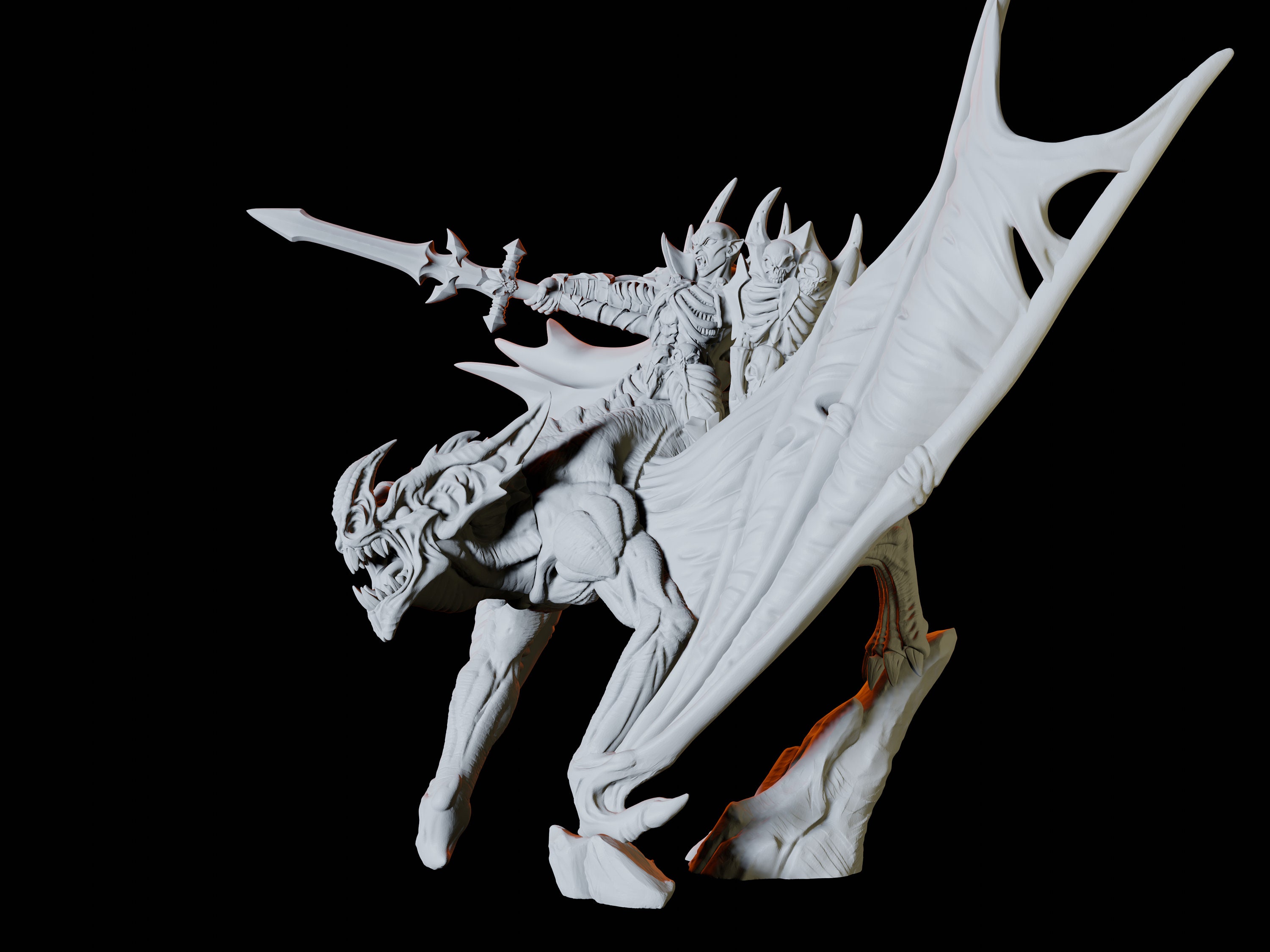Vampire Mounted on a Giant Bat for D&D, Dungeons and Dragons ...
