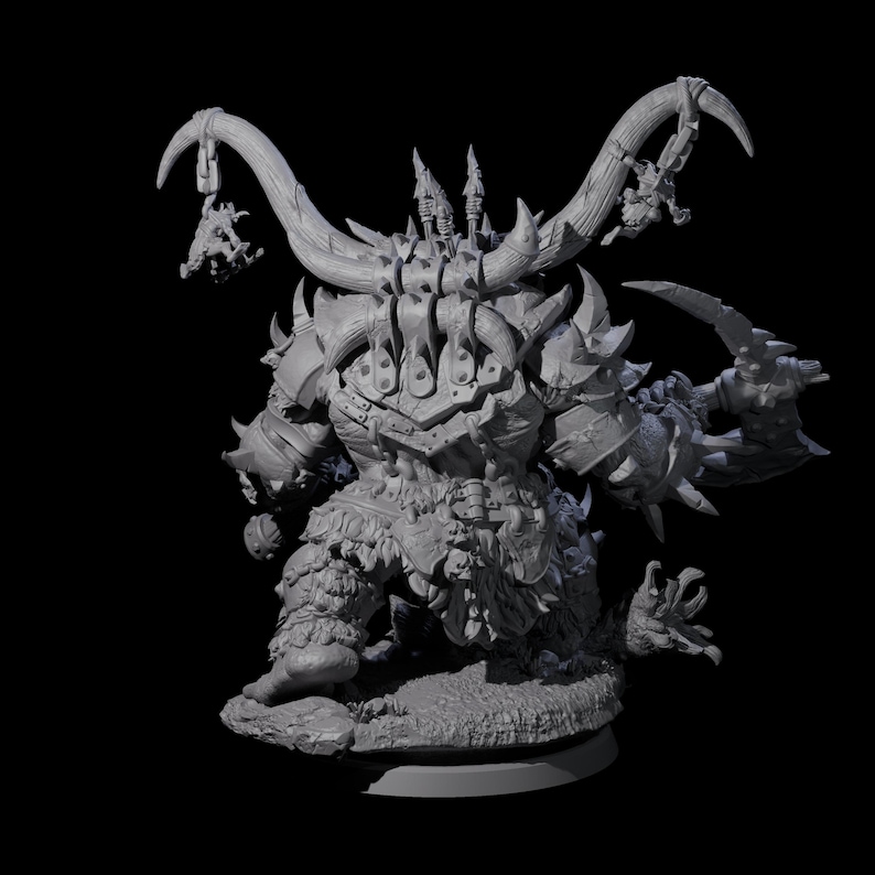 Four Hulking Ogre Juggernauts Miniature for D&D, Dungeons and Dragons ...
