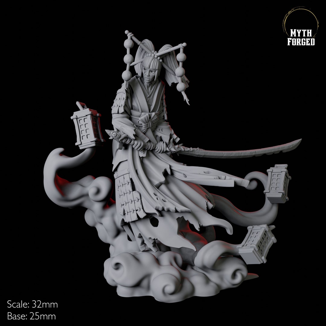 Corrupted Geisha Sorcerer Miniature D for D&D, Dungeons and Dragons ...