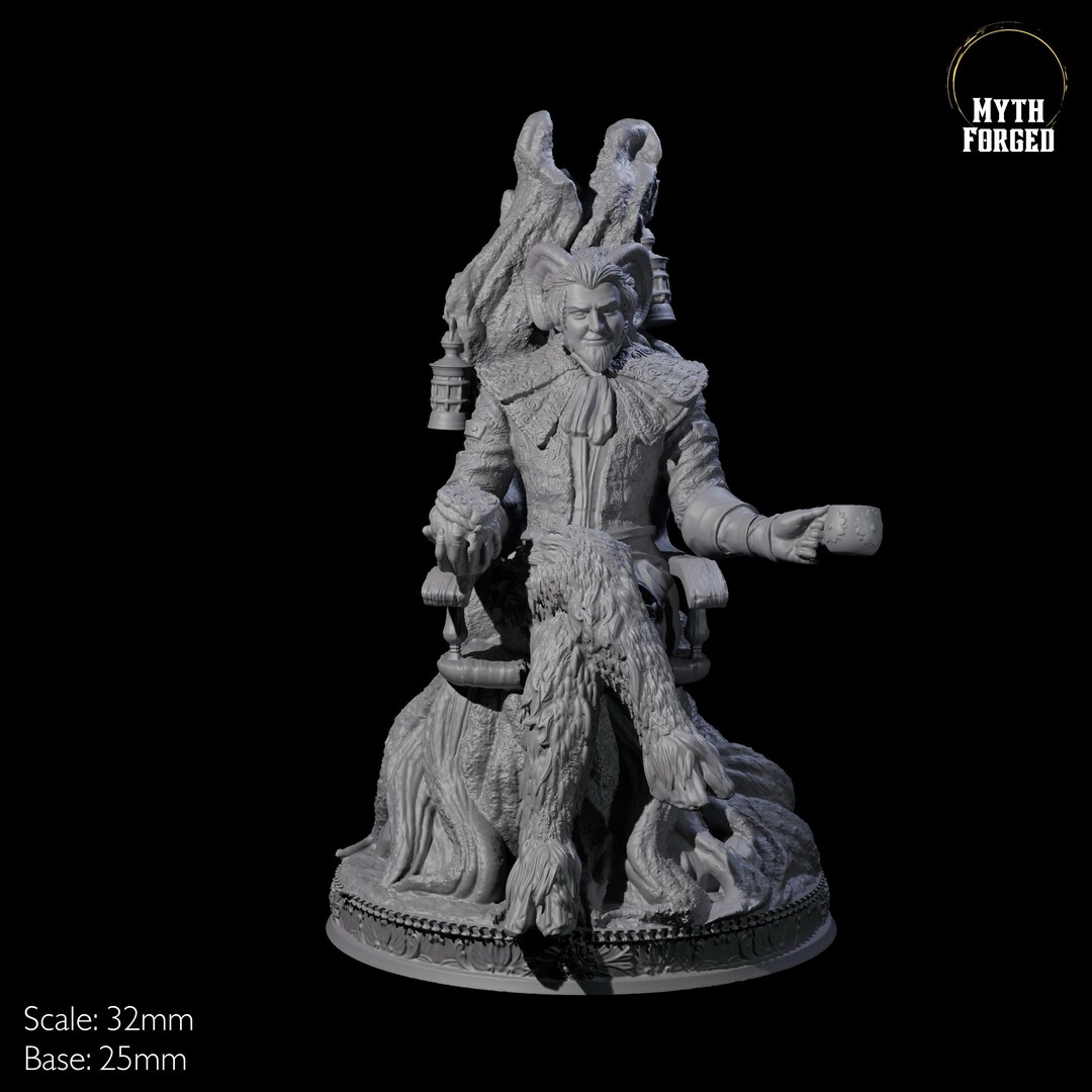 Welcoming Satyr Miniature for D&D, Dungeons and Dragons, Pathfinder and ...