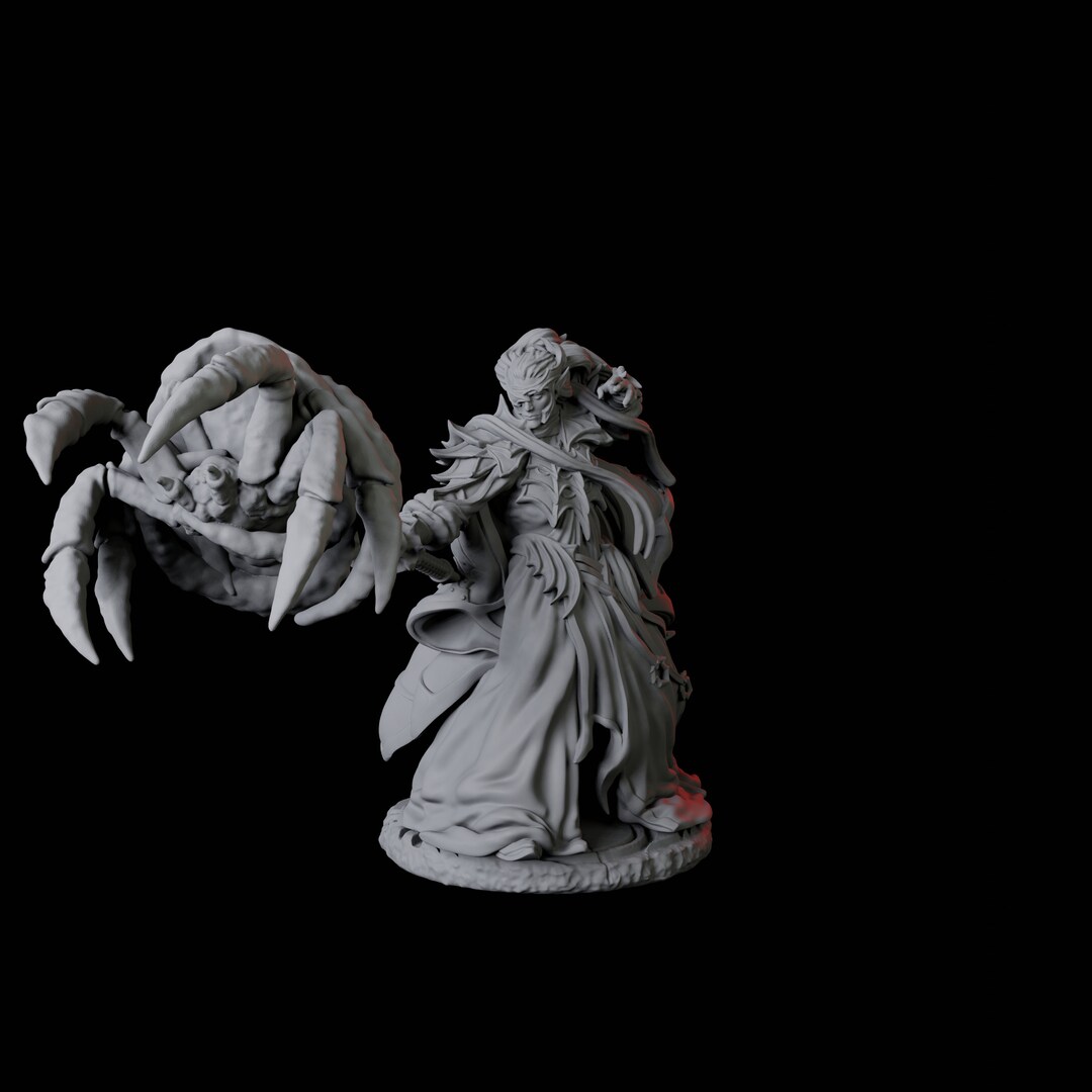 Elf Spider Mage Miniature for D&D, Dungeons and Dragons, Pathfinder and ...