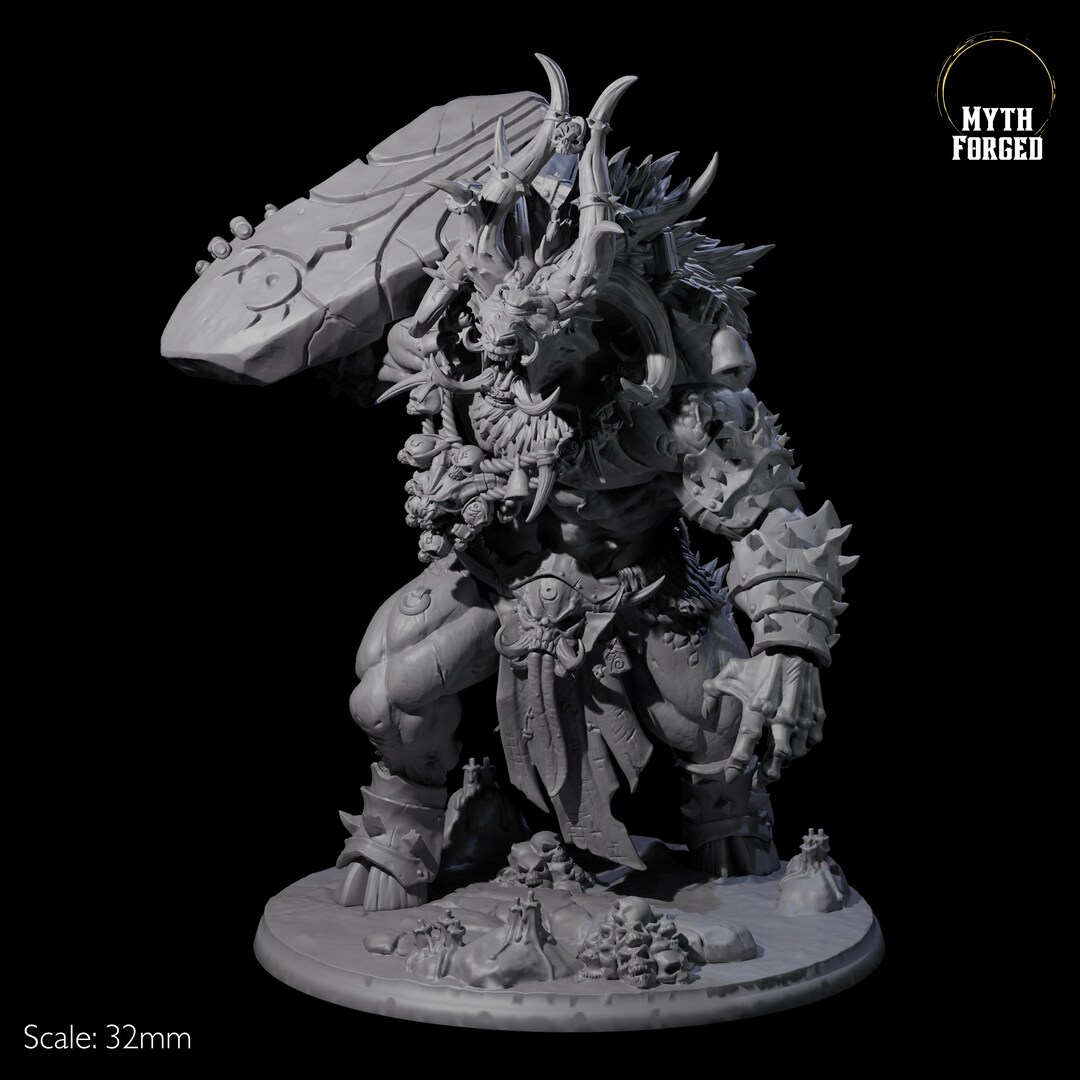 Roaring Beastial Cyclops Miniature for D&D, Dungeons and Dragons ...