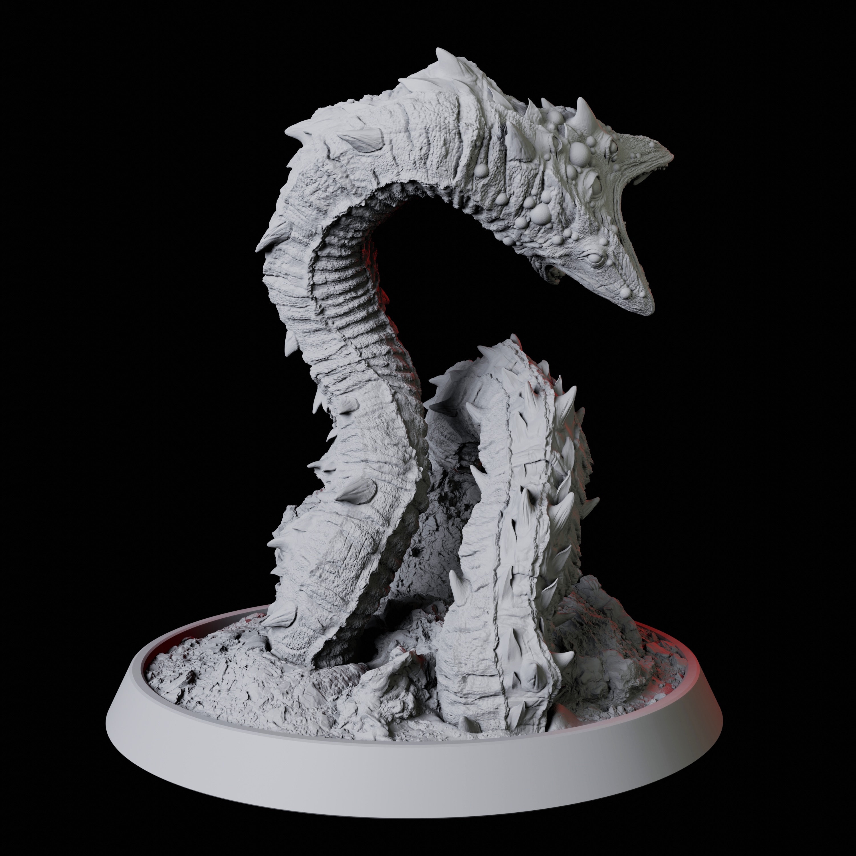 Ancient Frost Worm Miniature for D&D Dungeons and Dragons - Etsy UK