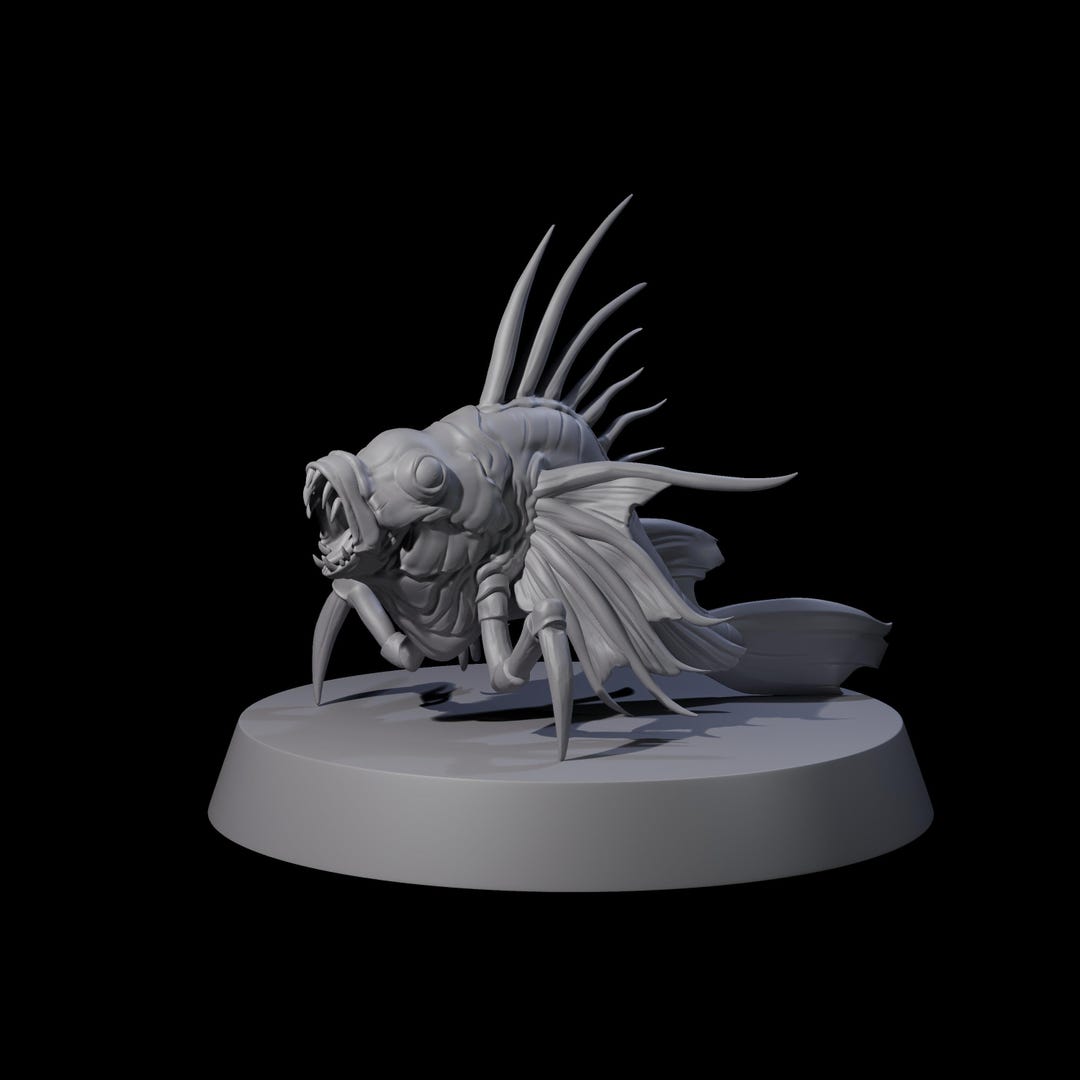 Mutated Fish Miniature for D&D, Dungeons and Dragons, Pathfinder and ...