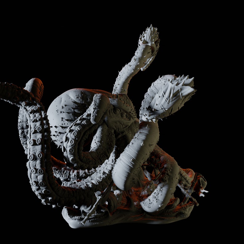 Kraken Miniature for D&D Dungeons and Dragons Pathfinder and - Etsy