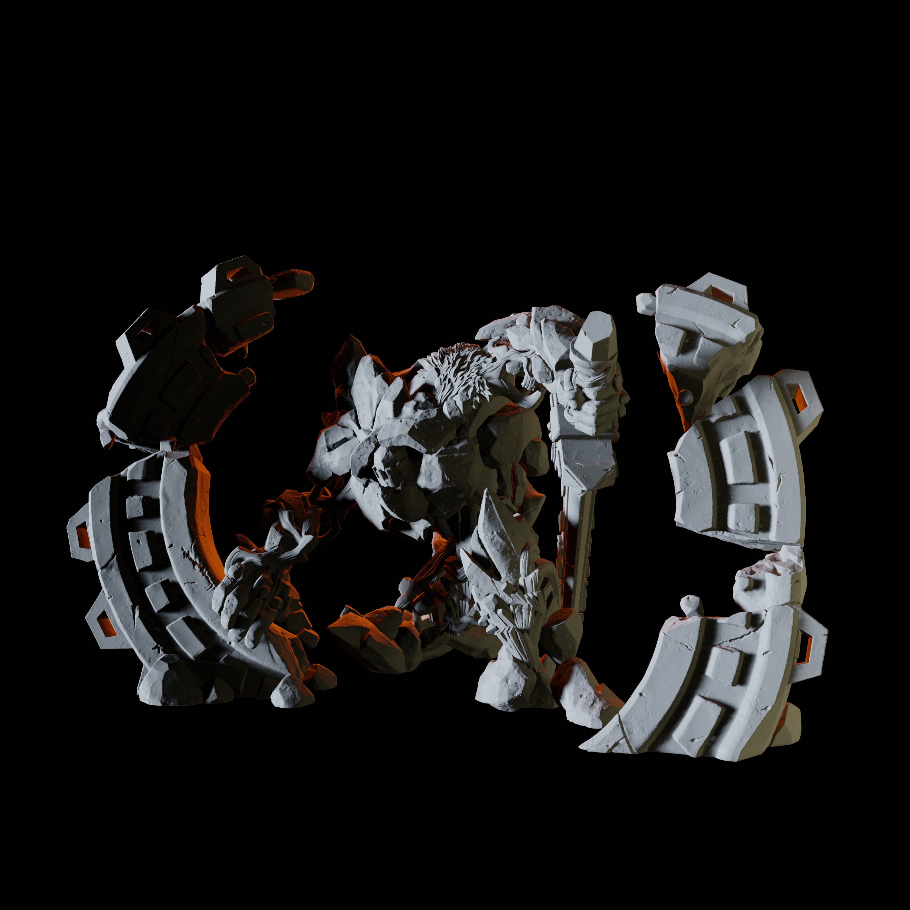 Stone Golem Miniature for D&D, Dungeons and Dragons, Pathfinder and ...