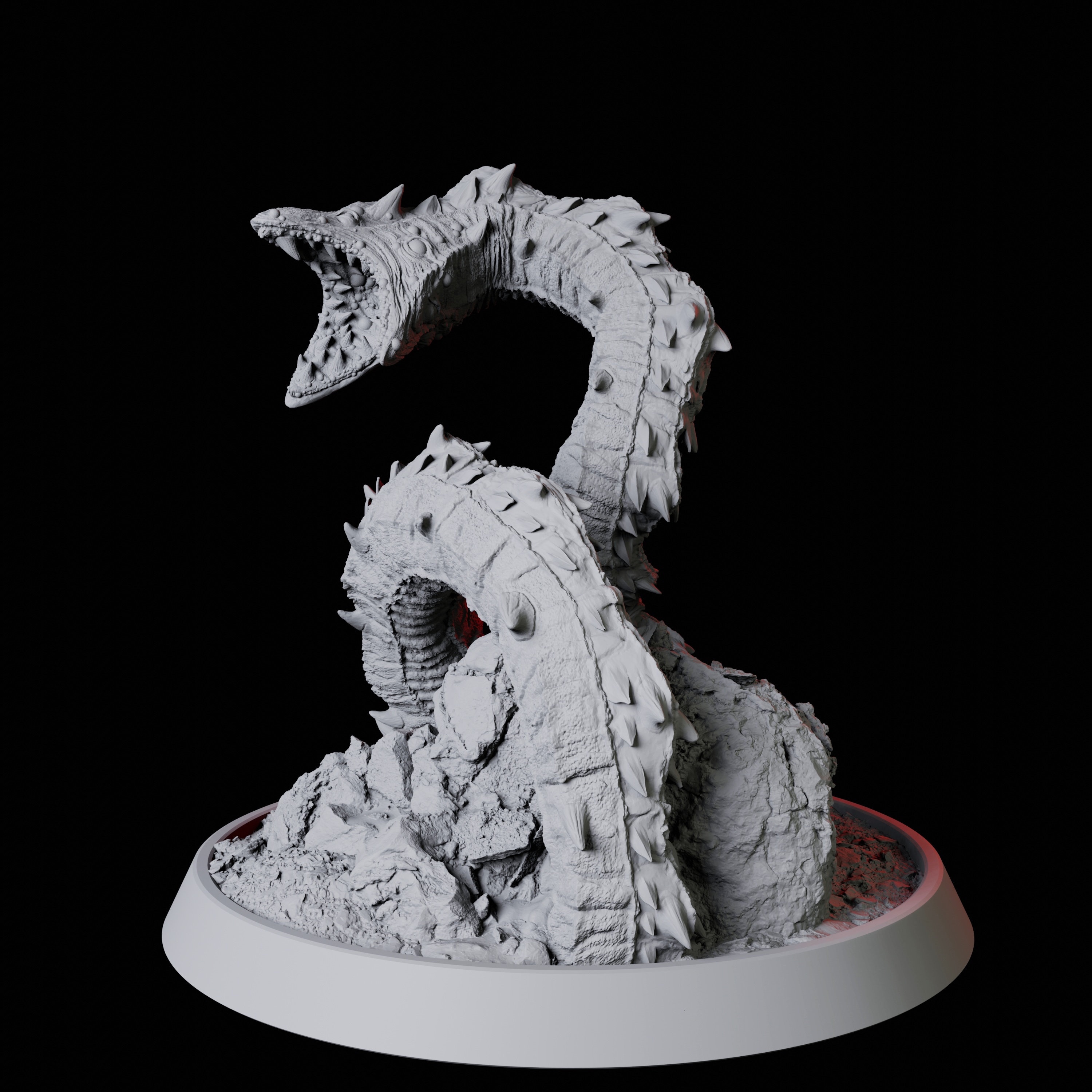 Ancient Frost Worm Miniature for D&D Dungeons and Dragons - Etsy UK