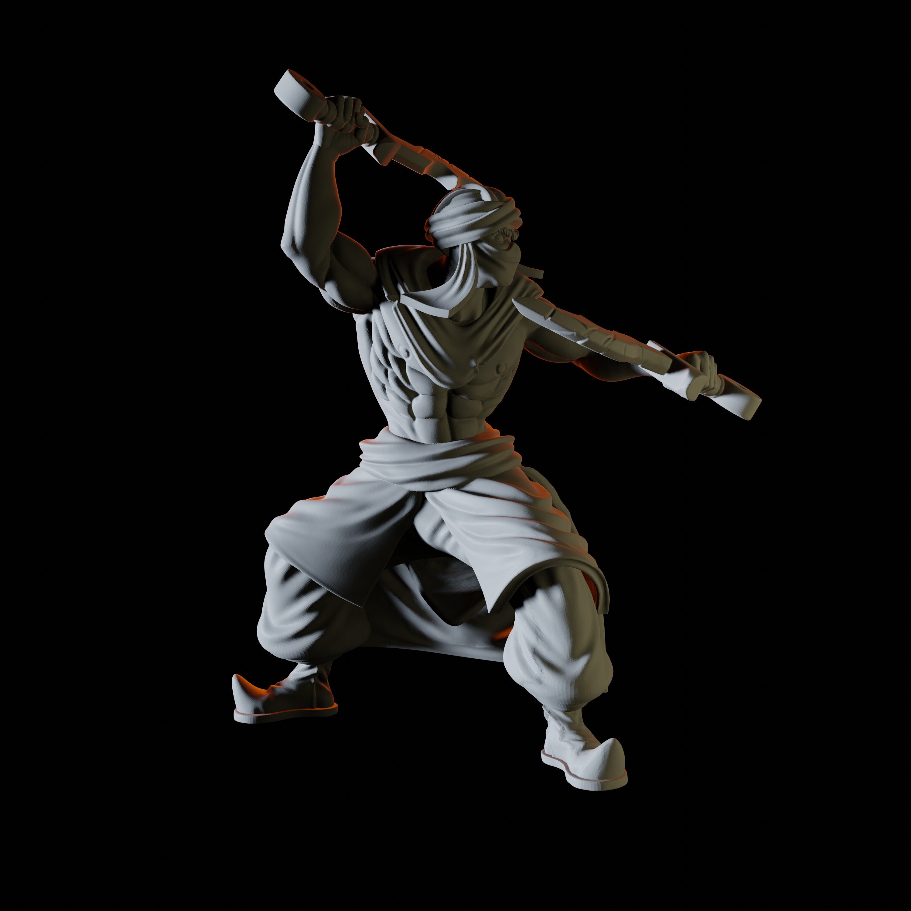 Human Desert Bandit Miniature for D&D, Dungeons and Dragons, Pathfinder ...