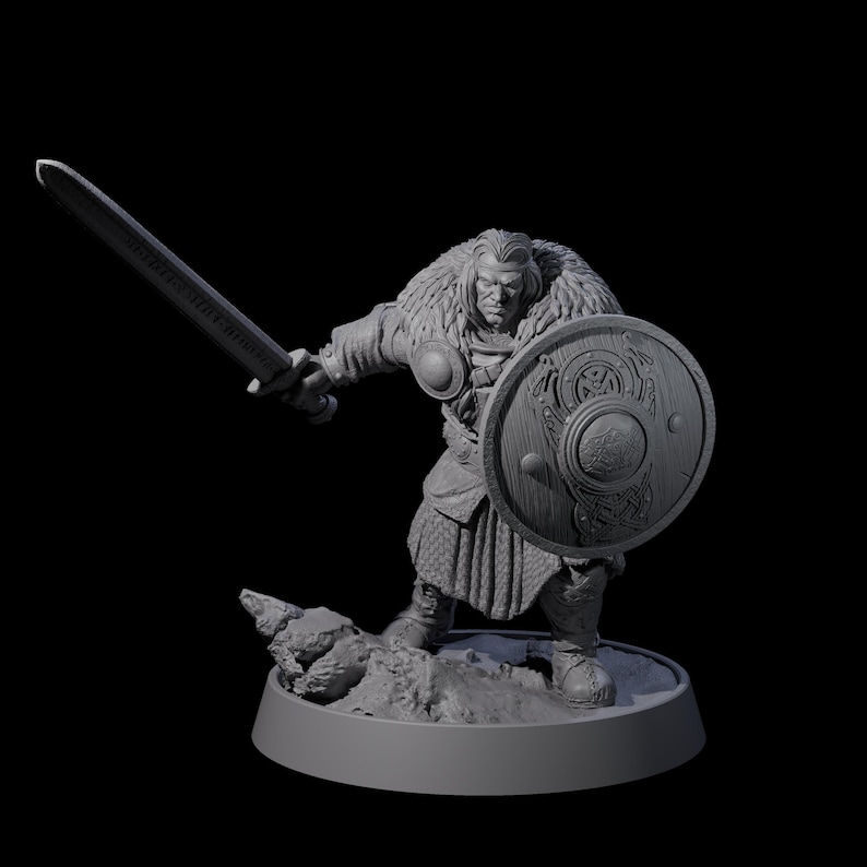Veteran Viking Warriors Miniature for D&D, Dungeons and Dragons ...