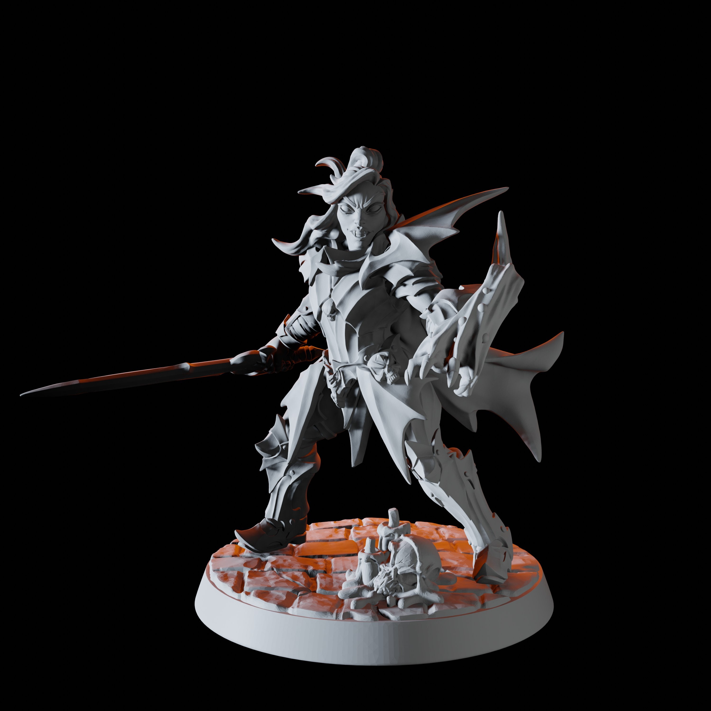 Six Armoured Vampire Spawn Miniatures for D&D, Dungeons and Dragons ...