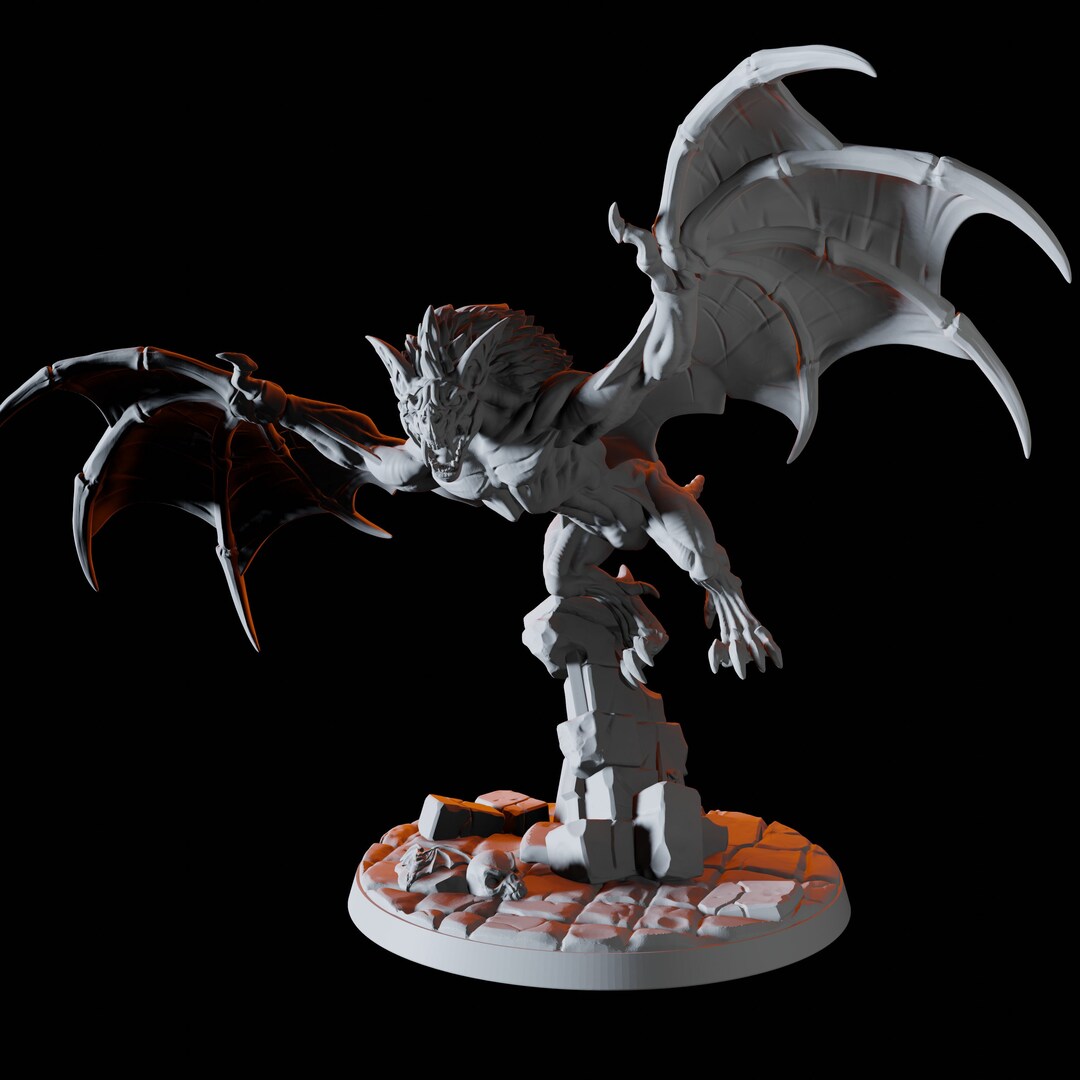 Giant Bat Miniature D for D&D, Dungeons and Dragons, Pathfinder and ...