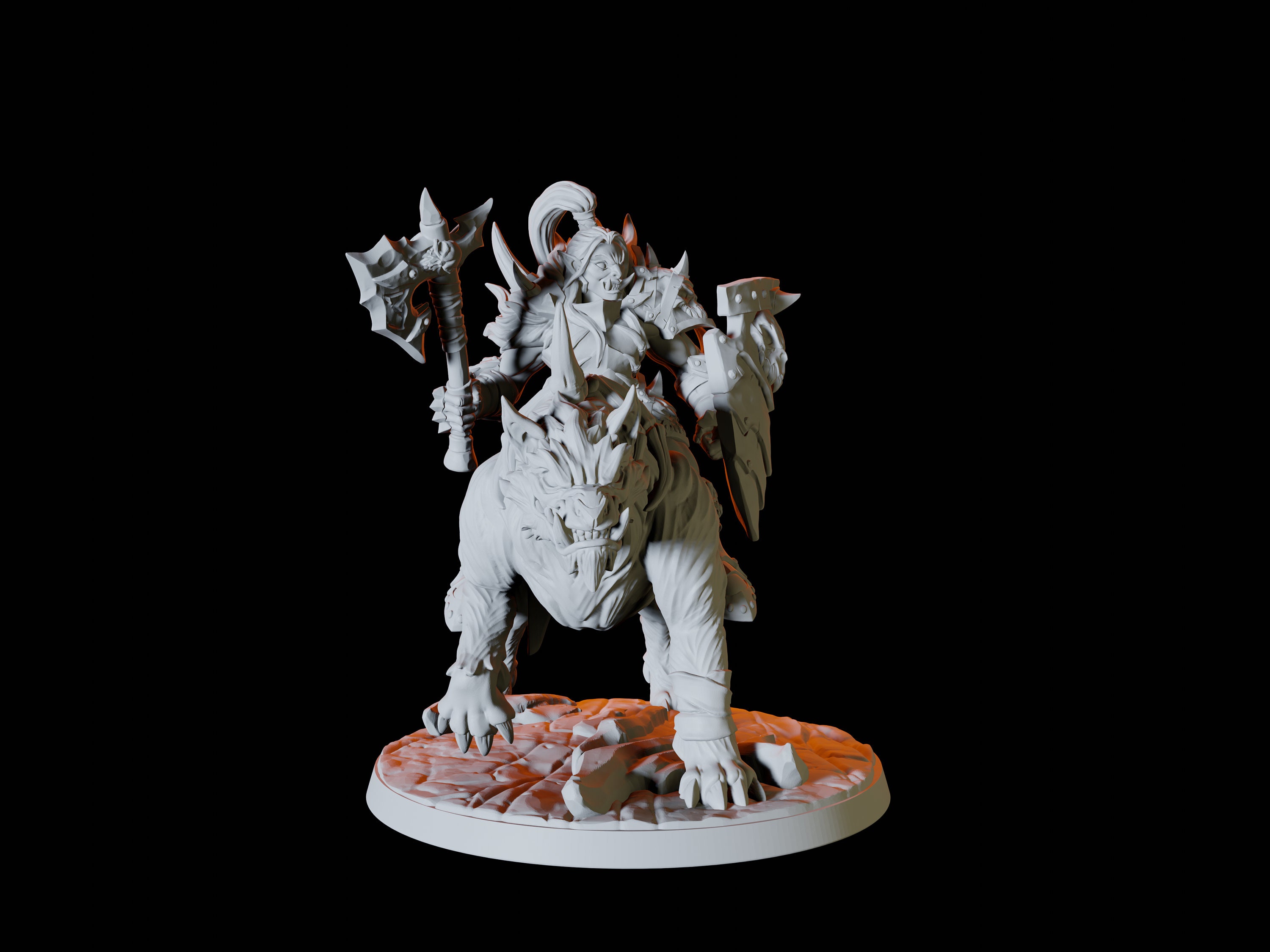 Frost Orc Warg Riders Miniature for D&D Dungeons and Dragons - Etsy UK