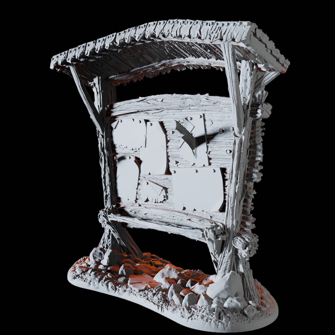 Small Quest Board Scatter Terrain Miniature for D&D, Dungeons and ...