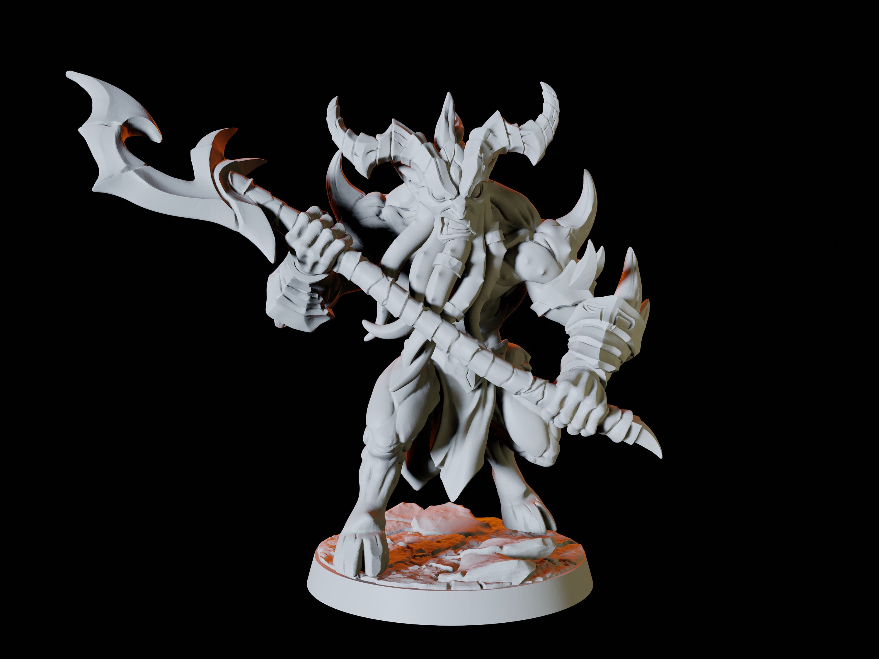 Two Demonic Soldiers or Guard Miniatures for D&D Dungeons and - Etsy UK