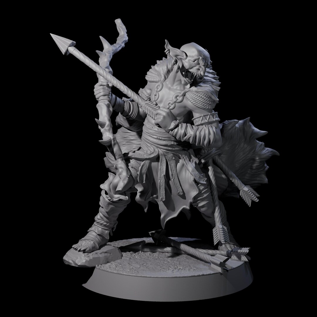 Sculking Marsh Archer B Miniature for D&D, Dungeons and Dragons ...
