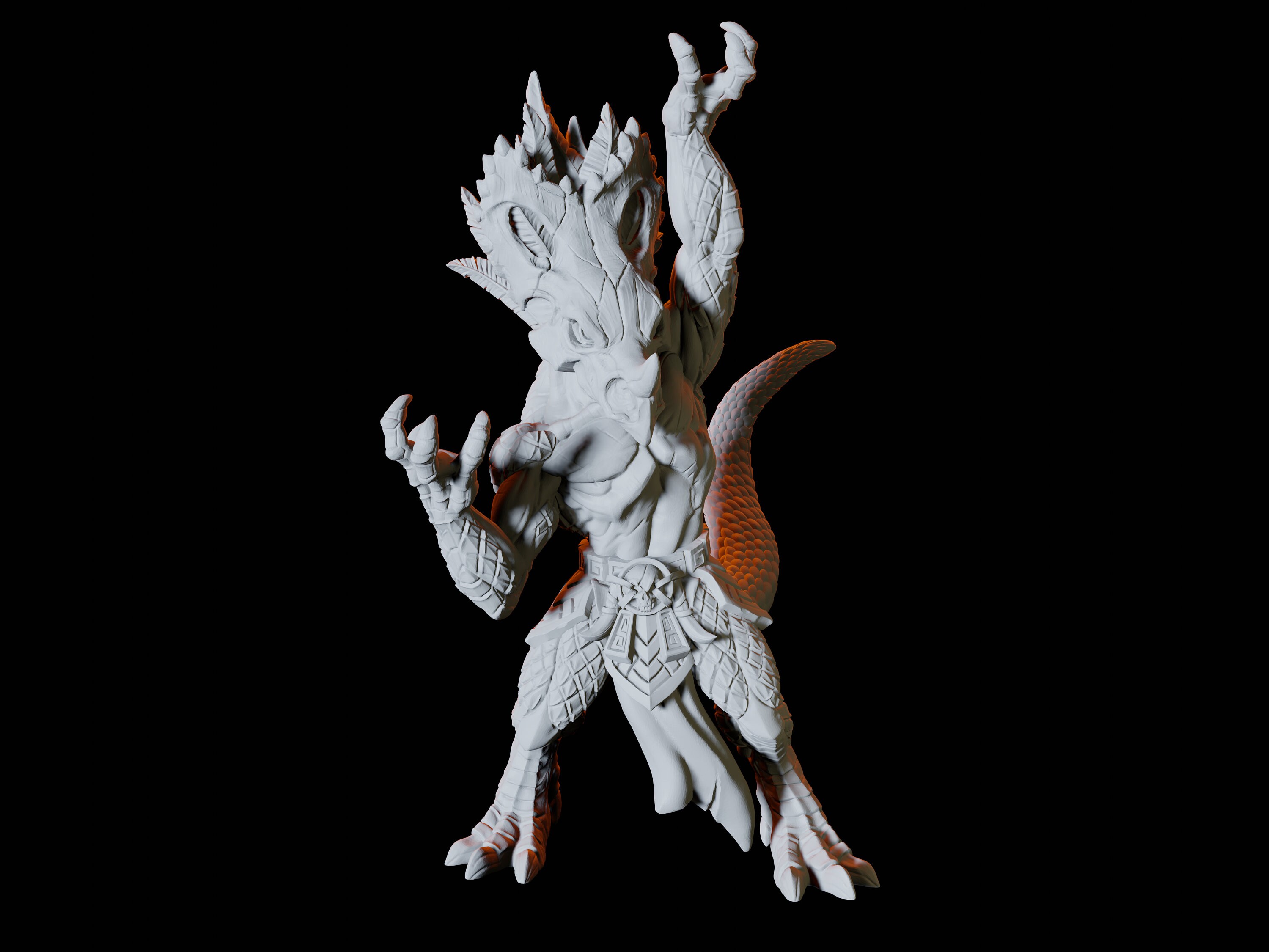 Lizardfolk Spellcaster Sorcerer Wizard for D&D Dungeons and | Etsy