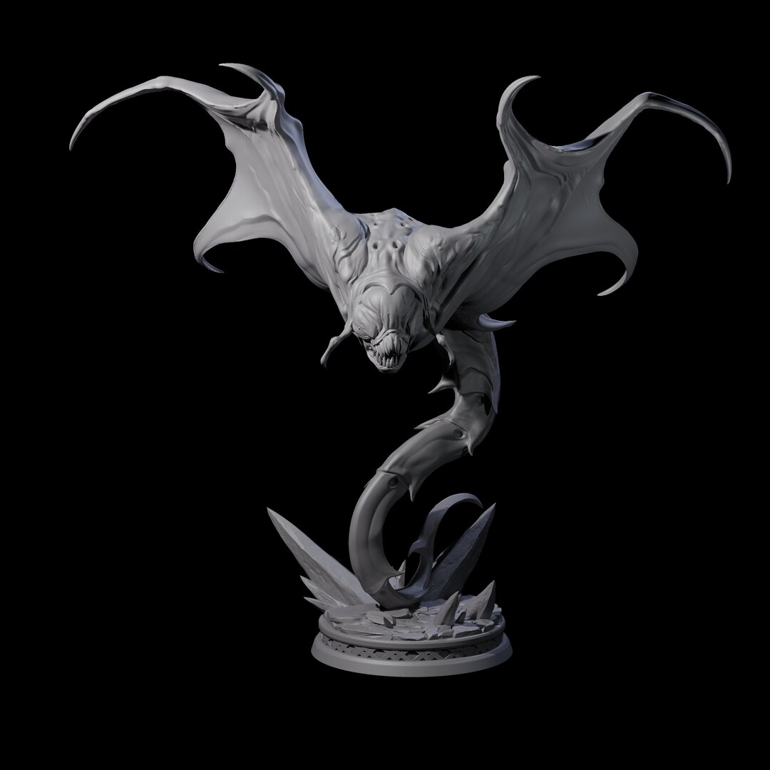 Swooping Cloaker A Miniature for D&D, Dungeons and Dragons, Pathfinder ...
