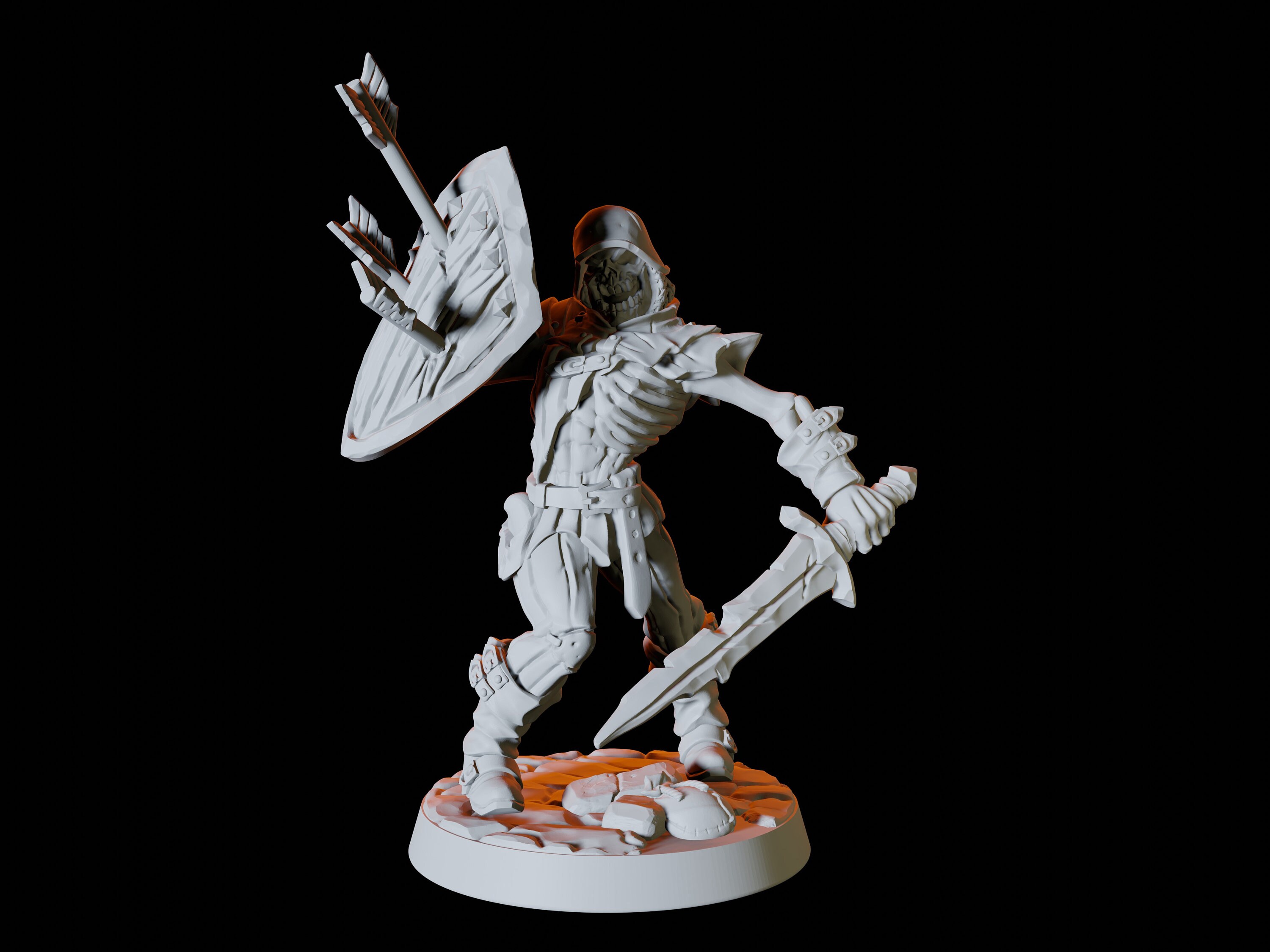 Six Undead Skeleton Soldiers for D&D, Dungeons and Dragons, Pathfinder ...