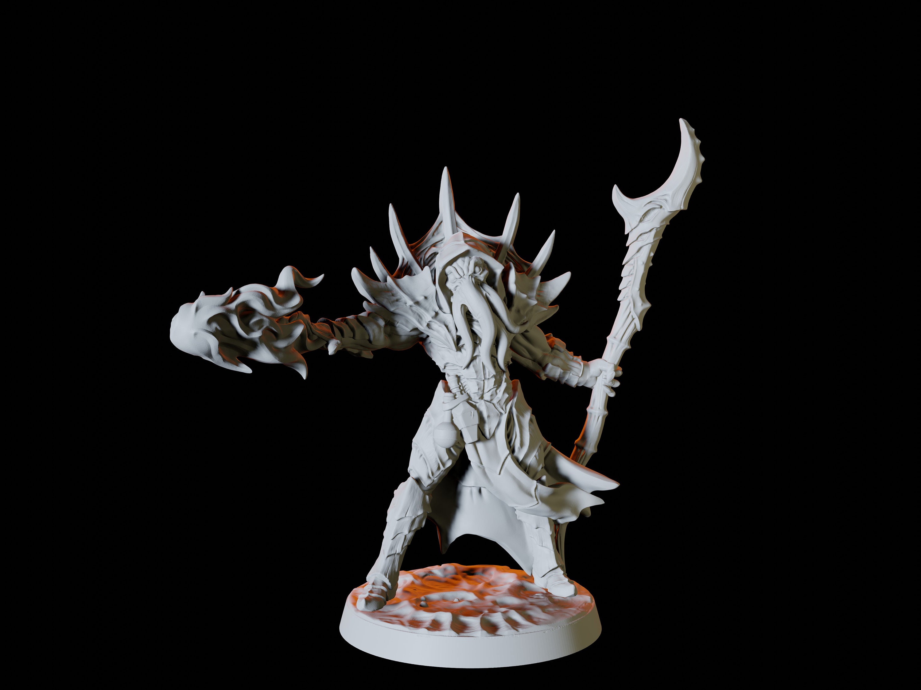 Six Mind Flayer Illithid Army Set Warriors Miniature for D&D, Dungeons ...