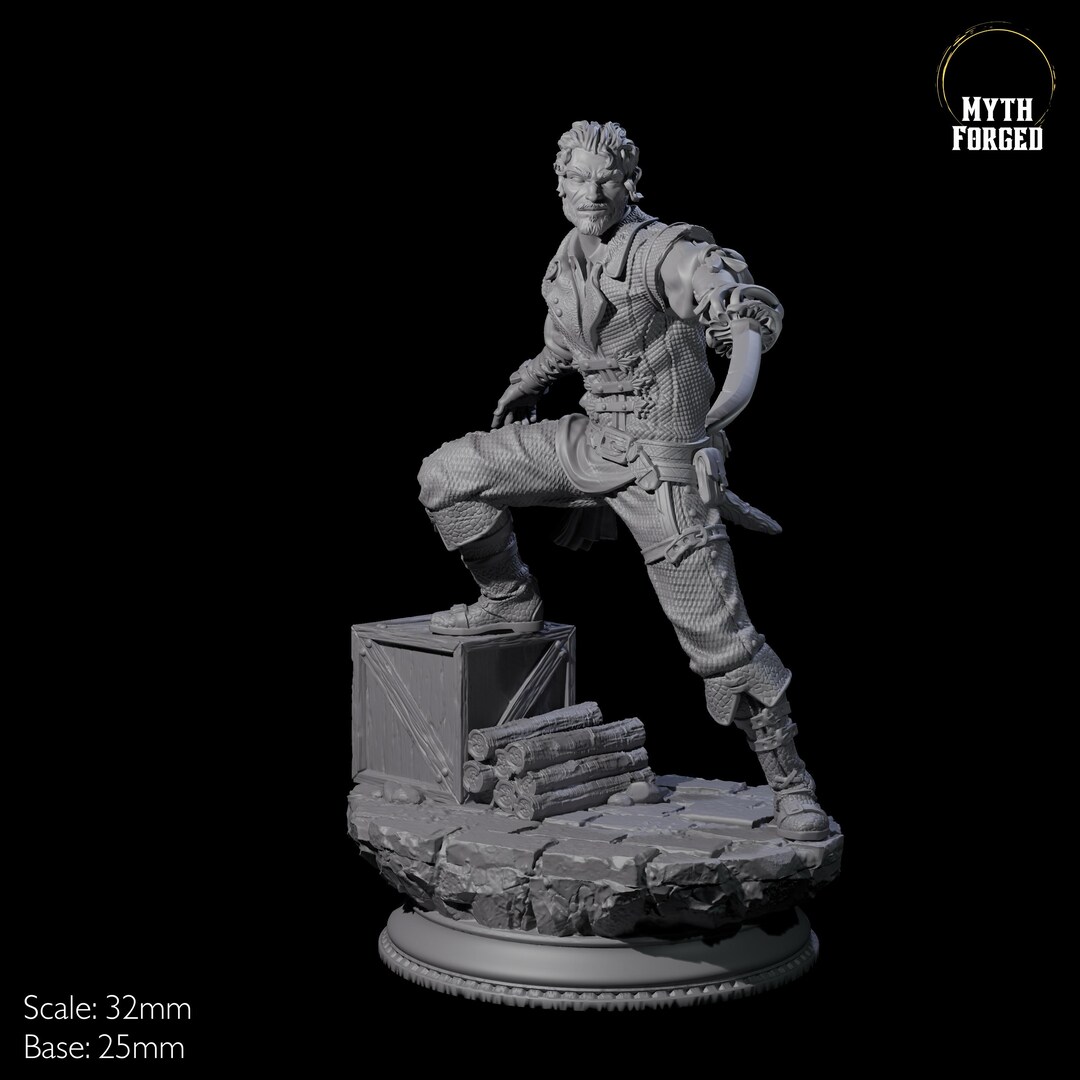 Pirate Enforcer A Miniature for D&D, Dungeons and Dragons, Pathfinder ...