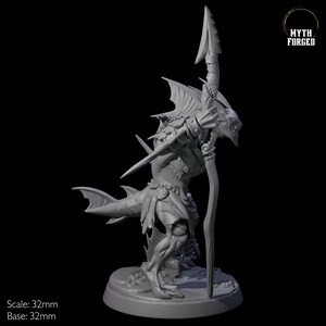 Sodden Sahuagin, Merrow or Kau-toa Warrior Miniature D for D&D ...