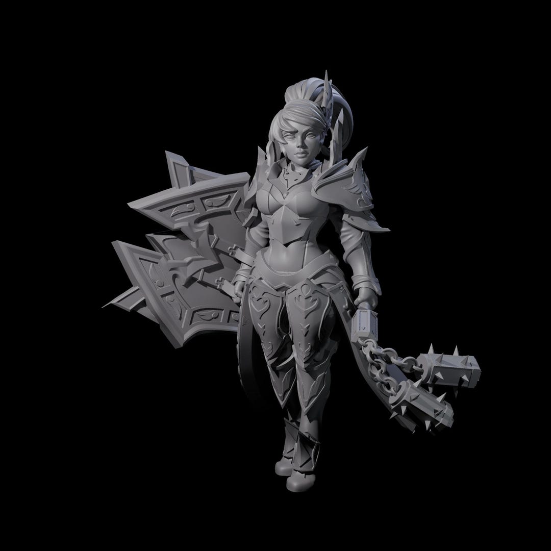Stoic Dragon Guard Champion Miniature for D&D, Dungeons and Dragons ...