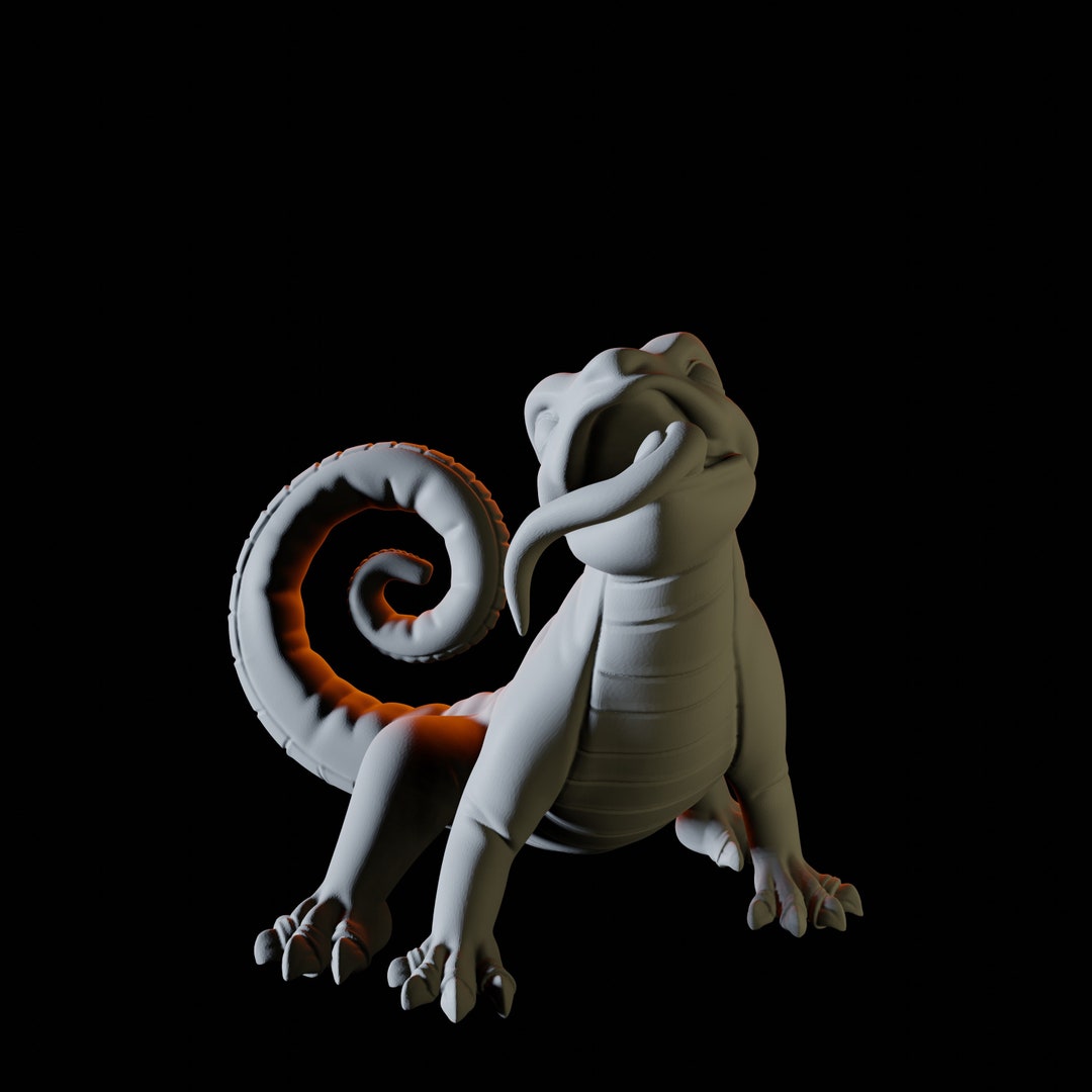 Lizard Familiar Miniature for D&D, Dungeons and Dragons, Pathfinder and ...