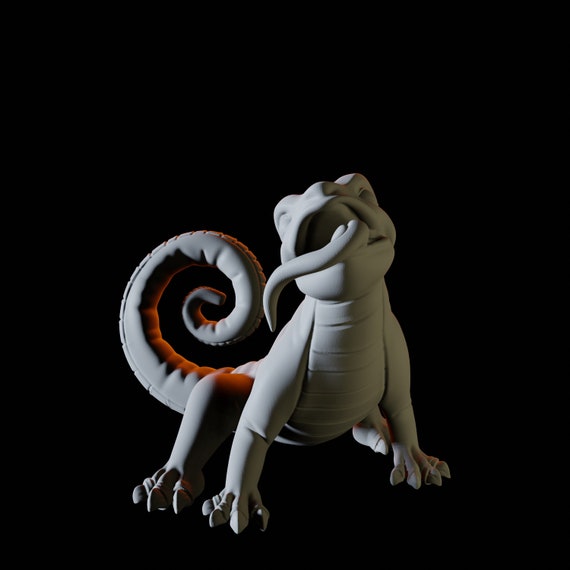 Lizard Familiar Miniature for D&D Dungeons and Dragons | Etsy