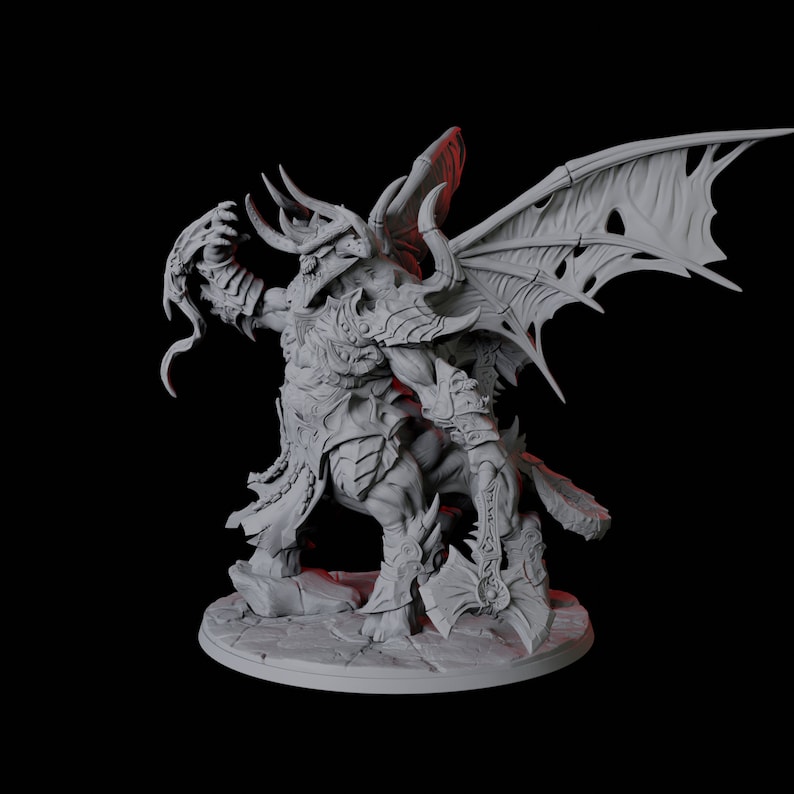 Baphomet Demon Lord Miniature for D&D Dungeons and Dragons - Etsy UK