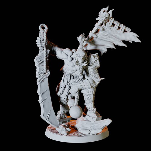 Female Orc Shaman Fighter Miniature for D&D Dungeons and - Etsy UK