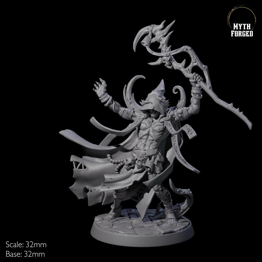 Filth Cultist Wizard Miniature for D&D, Dungeons and Dragons ...