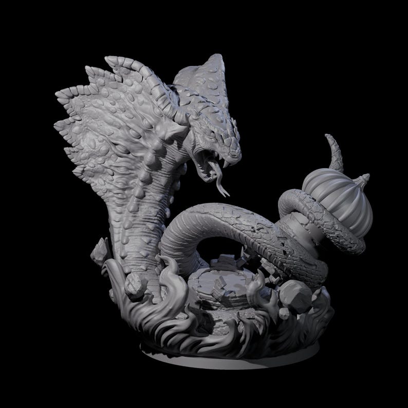 Transformed Mega Djinni Miniature for D&D, Dungeons and Dragons ...