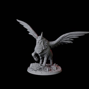 Winged Lamassu Bull Miniature for D&D, Dungeons and Dragons, Pathfinder ...
