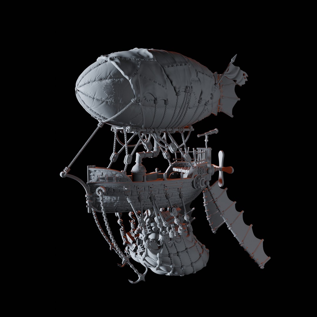 Goblin Zeppelin Miniature for D&D, Dungeons and Dragons, Pathfinder and ...