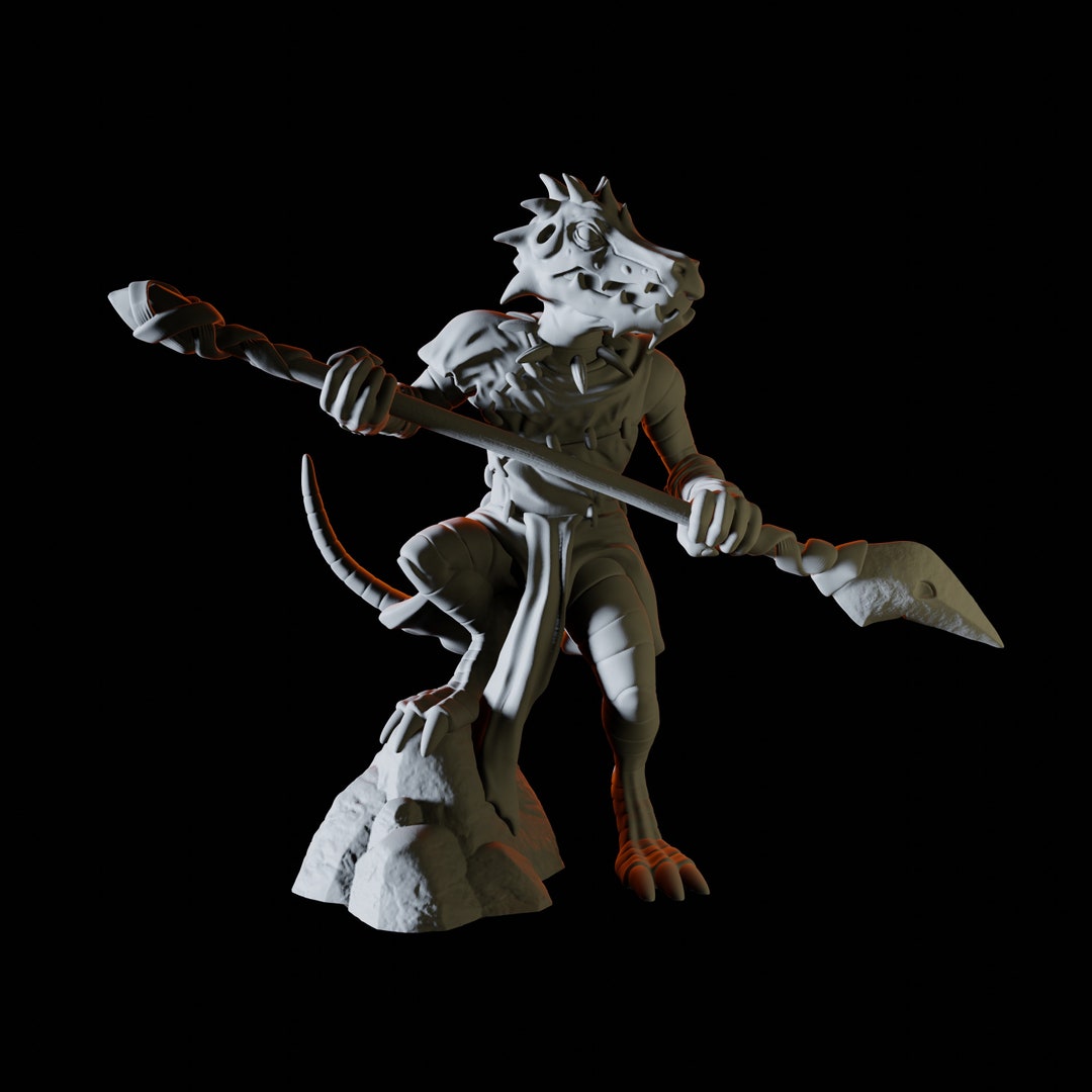 Kobold Pikeman Miniature for D&D Dungeons and Dragons - Etsy
