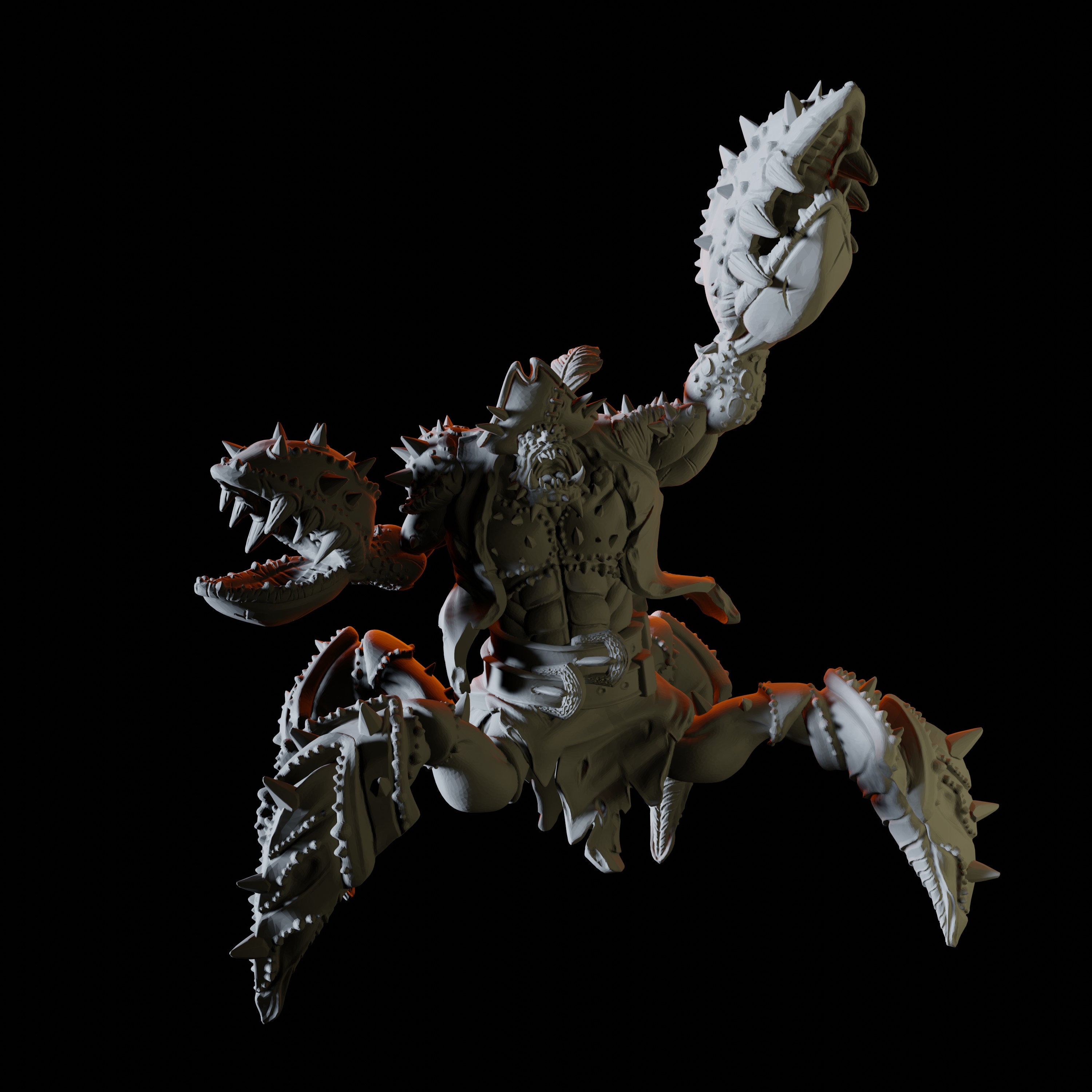 Cursed Crab Pirate Crew Member Miniature for D&D Dungeons and - Etsy