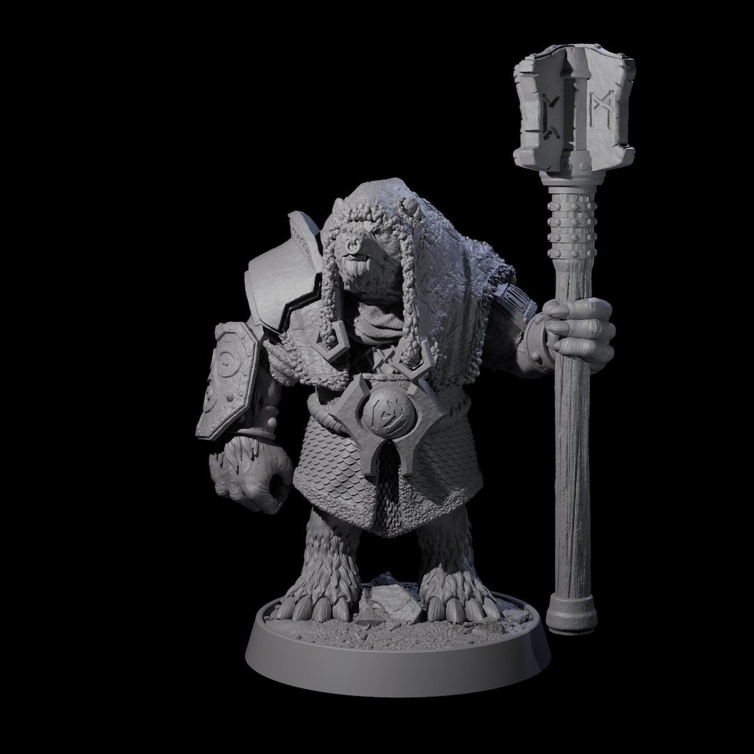 Imposing Ursine B Miniature for D&D, Dungeons and Dragons, Pathfinder ...