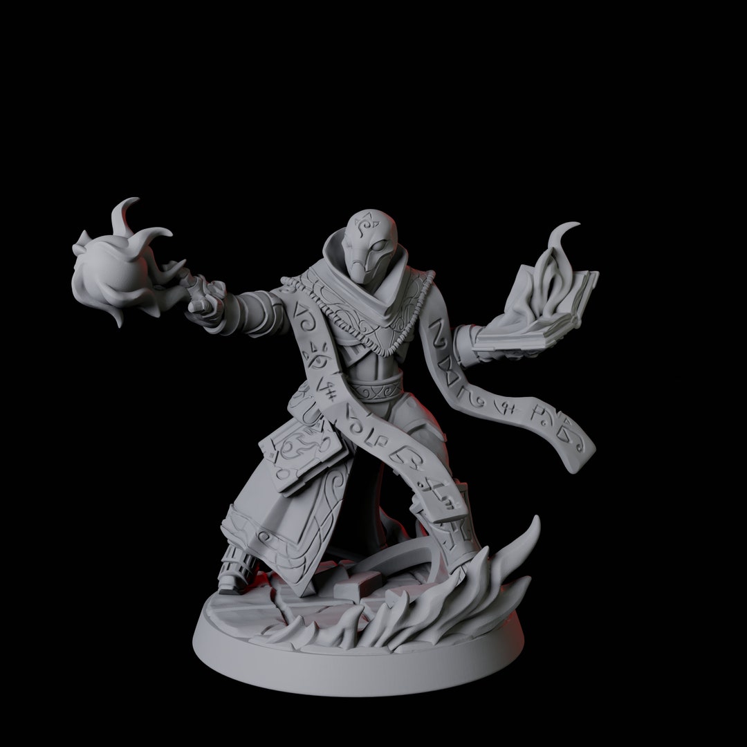 Warforged Wizard Miniature for D&D, Dungeons and Dragons, Pathfinder ...