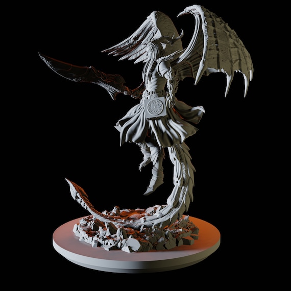 Half Angel Half Demon Statue