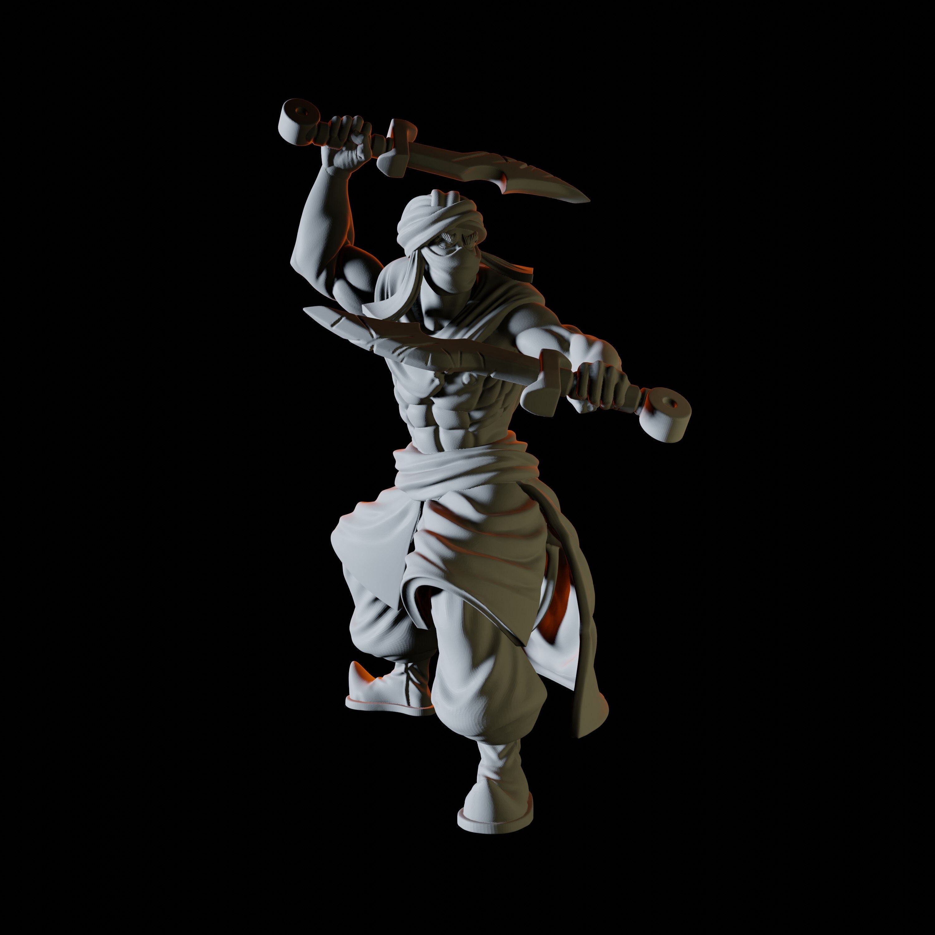 Human Desert Bandit Miniature for D&D, Dungeons and Dragons, Pathfinder ...