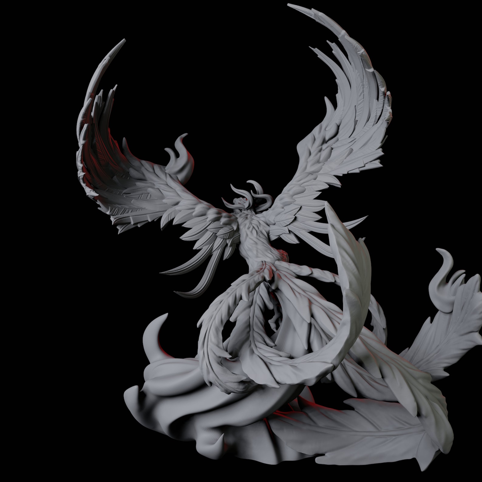 Majestic Blazing Phoenix for D&D, Dungeons and Dragons, Pathfinder and ...