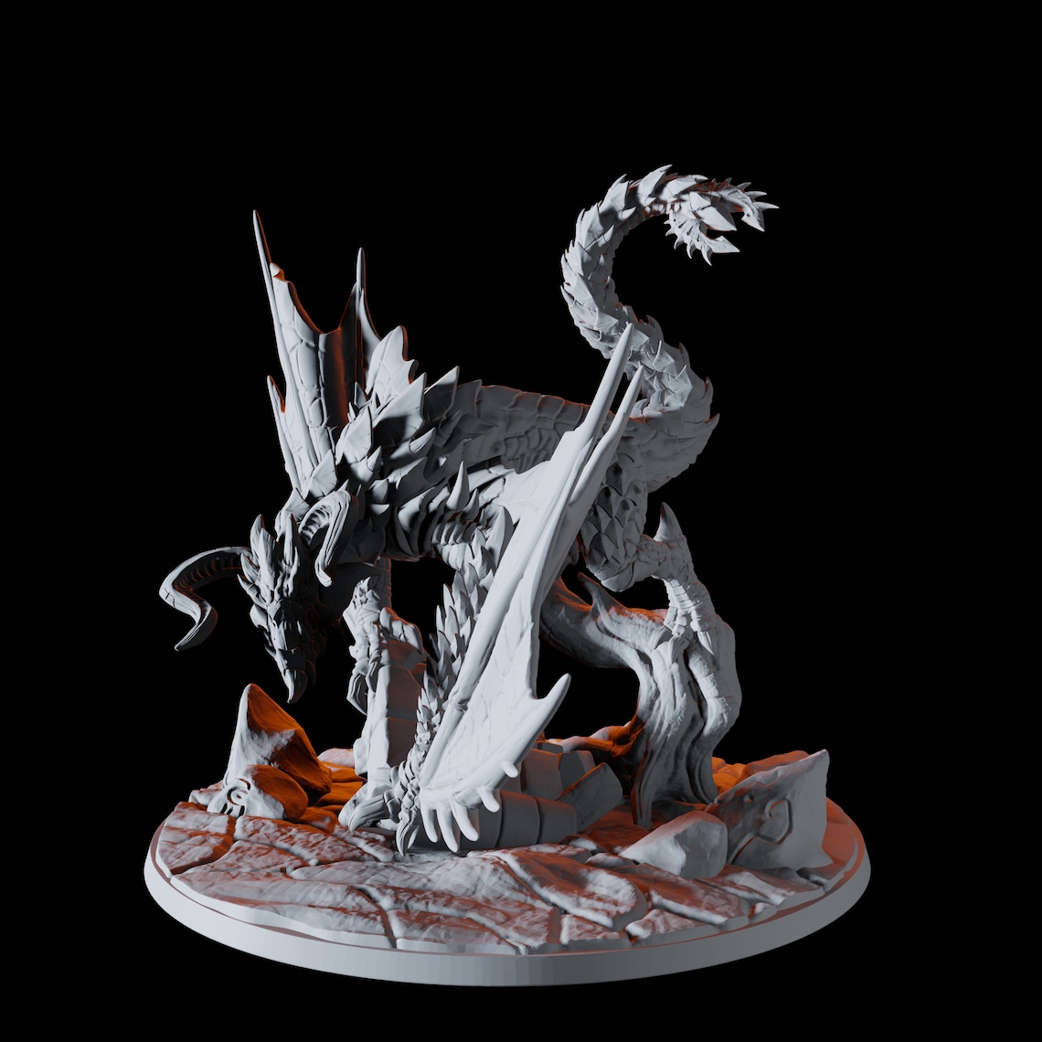 Wyvern Miniature for D&D Dungeons and Dragons Pathfinder and - Etsy