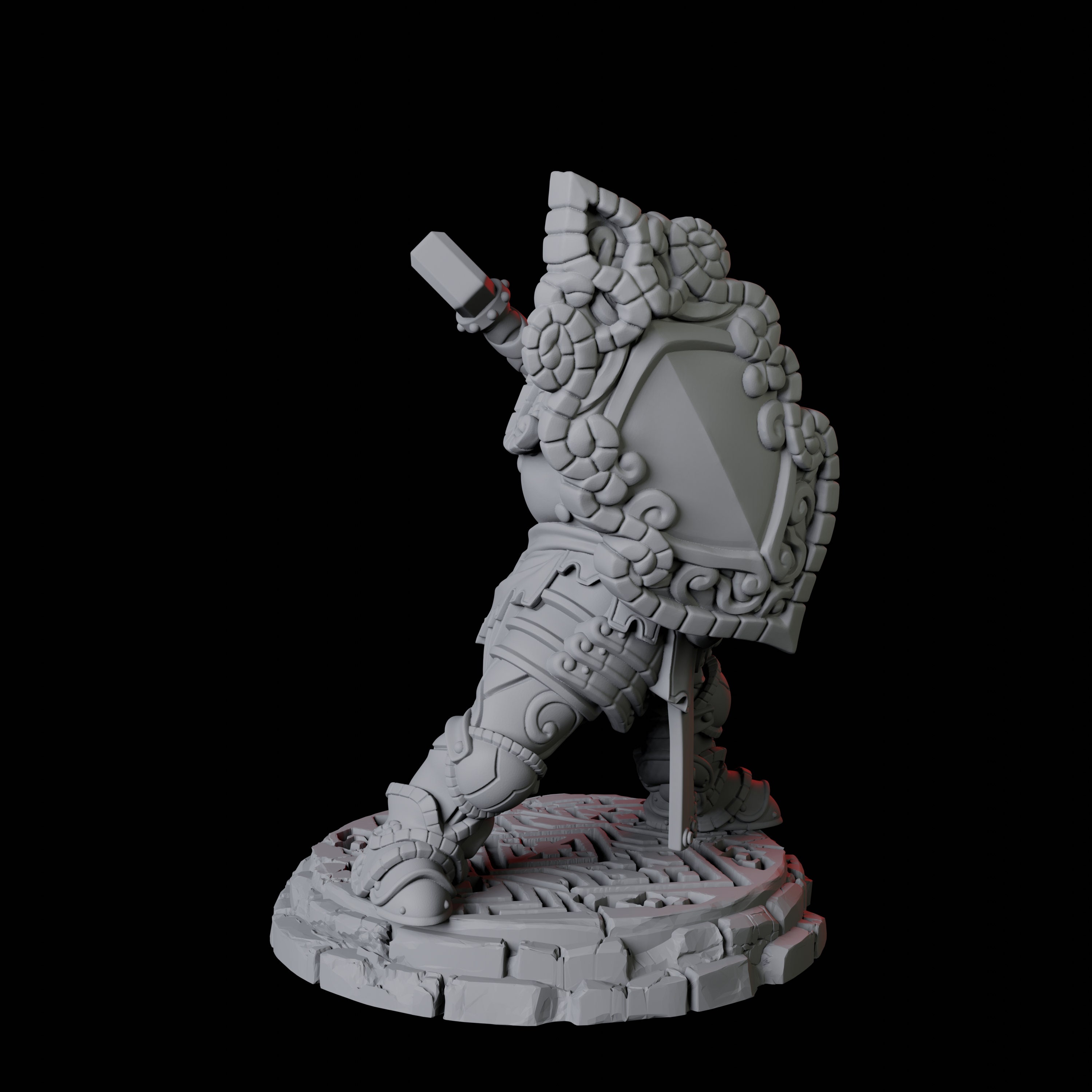 Five Heavy Armour Dwarf Miniatures for D&D, Dungeons and Dragons ...