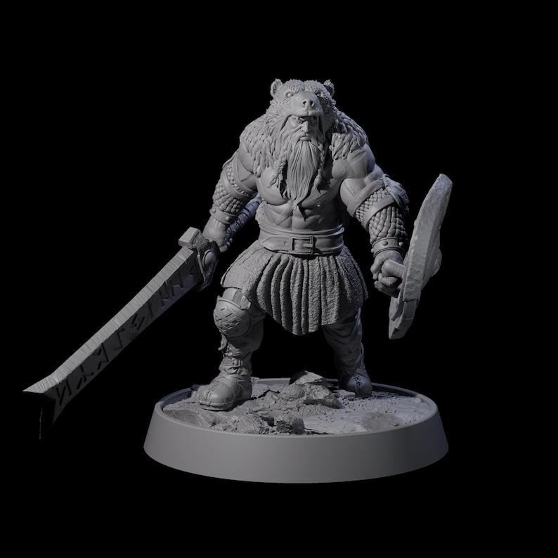 Veteran Viking Warriors Miniature for D&D, Dungeons and Dragons ...