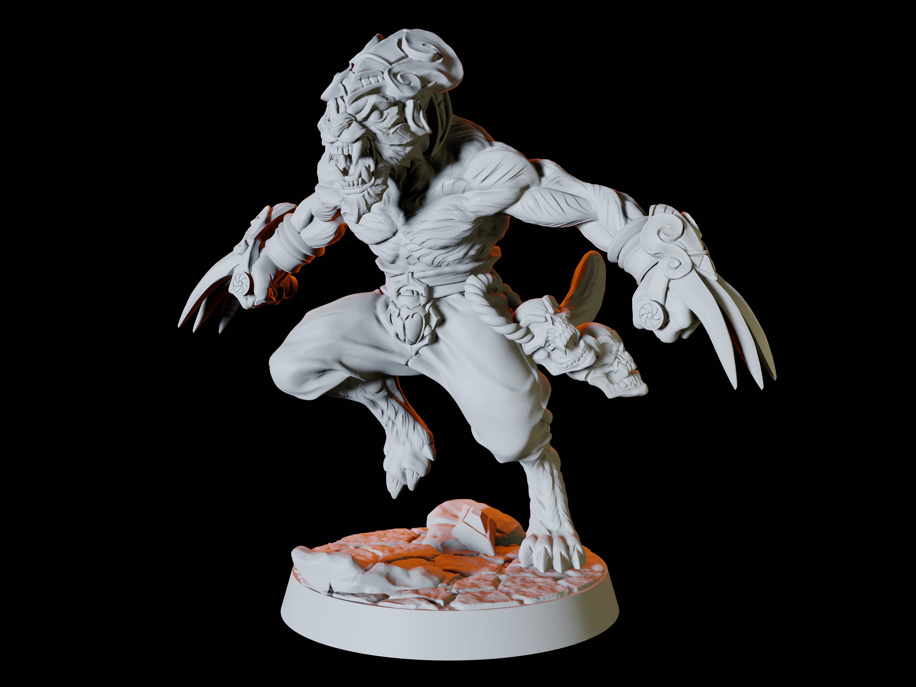 Six Tabaxi, Tigerfolk or Rakshasa Soldiers for D&D, Dungeons and ...