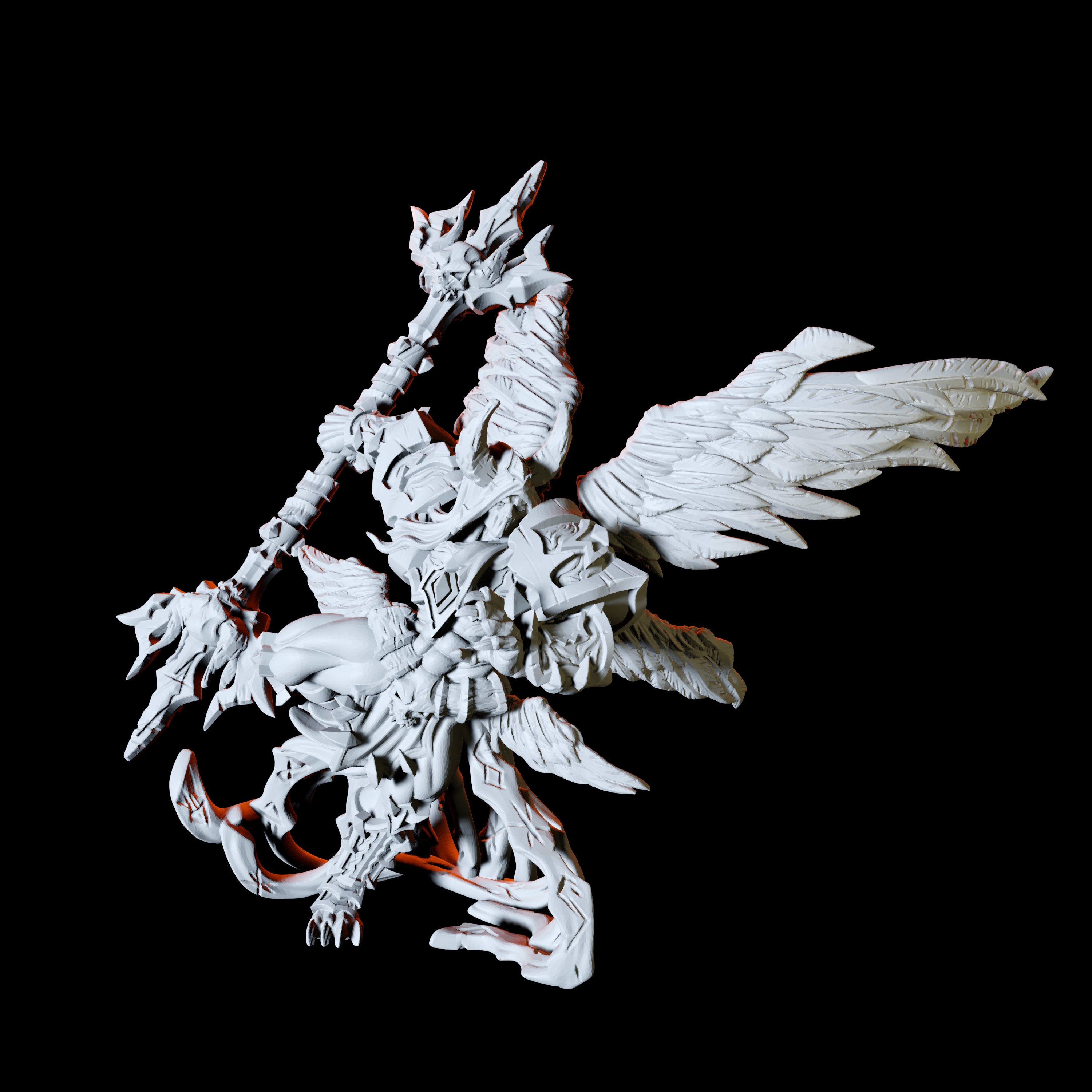 Fallen Angel or Celestial Miniature for D&D Dungeons and | Etsy