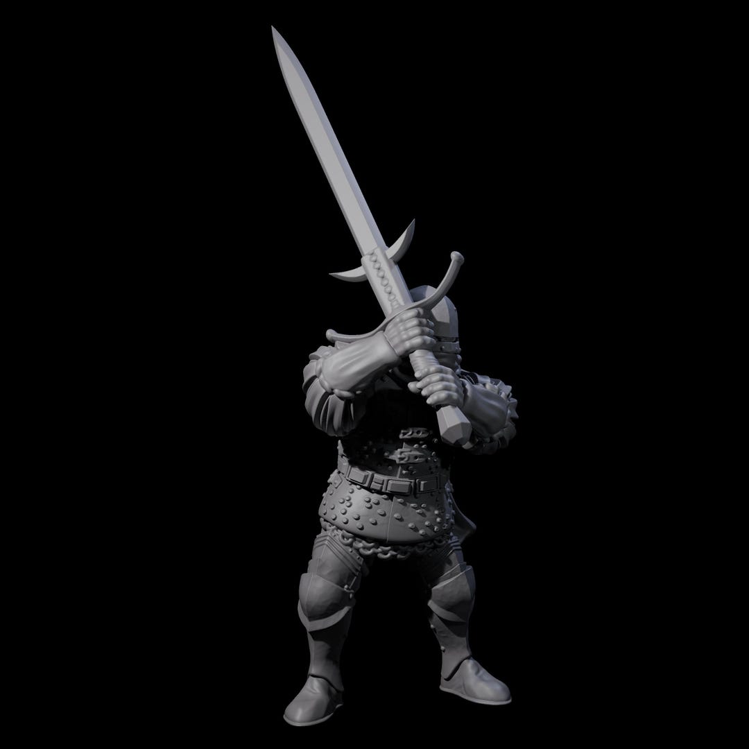 Pious Knight B Miniature for D&D, Dungeons and Dragons, Pathfinder and ...